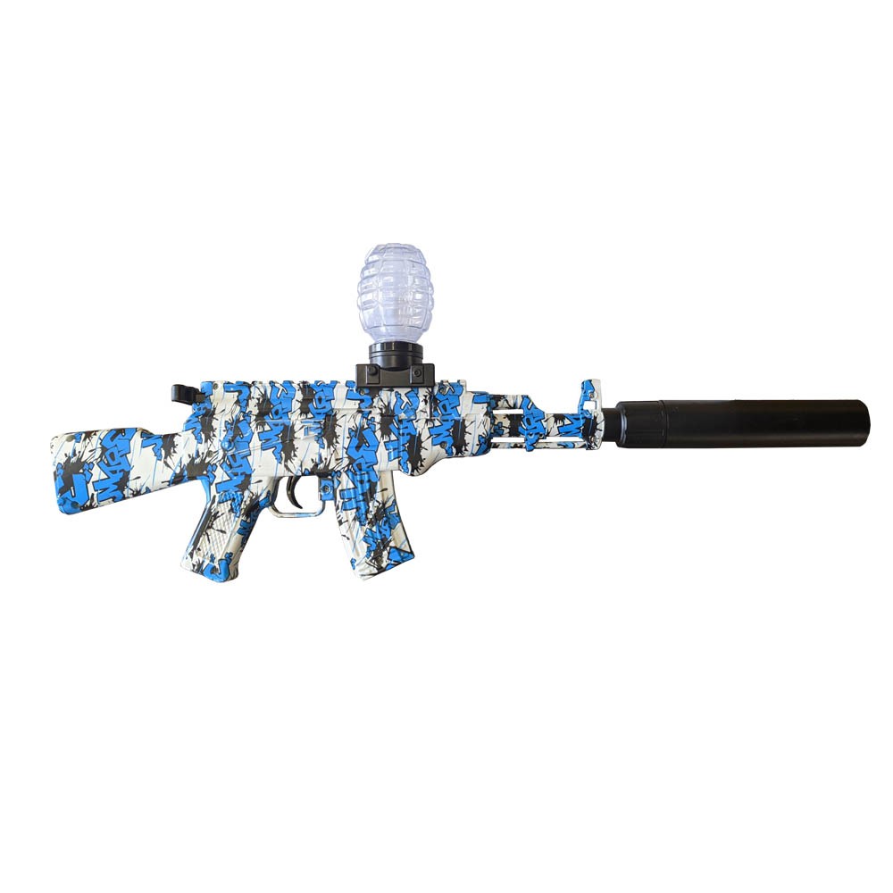 RIFLE AKM ELÉTRICO DE BOLINHAS DE GEL ORBEEZ (AZUL) - BRAVUS AIRSOFT - A MELHOR LOJA DO ABC