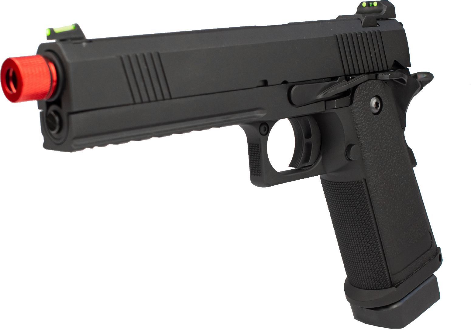 PISTOLA AIRSOFT 1911 BLACK DEVIL 5.1 HI-CAPA + ALVO + GREEN GAS PUFF DINO - BRAVUS AIRSOFT - A ...