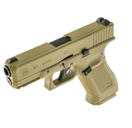 PISTOLA AIRGUN GLOCK G19X TAN GEN5 KIT - UMAREX - BRAVUS AIRSOFT - A ...