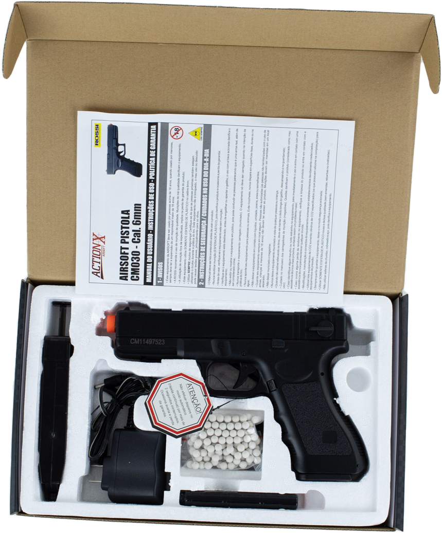 PISTOLA AIRSOFT CYMA CM030 ELÉTRICA. 6MM - BRAVUS AIRSOFT - A MELHOR ...