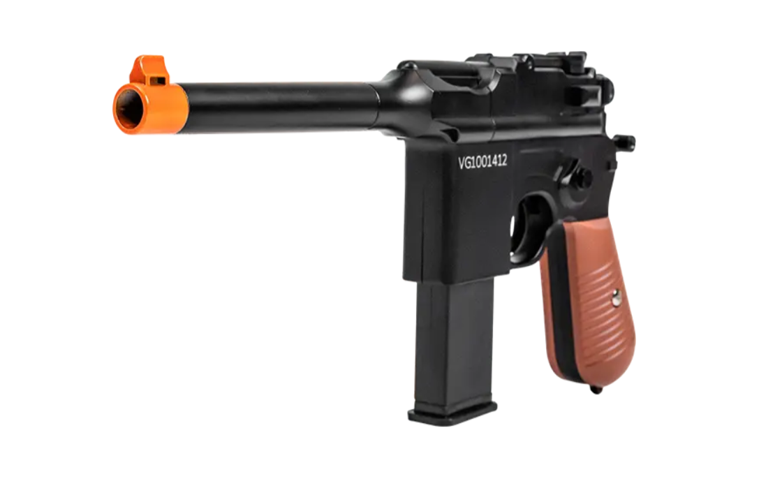 Pistola Airsoft de Mola VG Mauser C96 V10 6 mm + Alvos - BRAVUS AIRSOFT ...