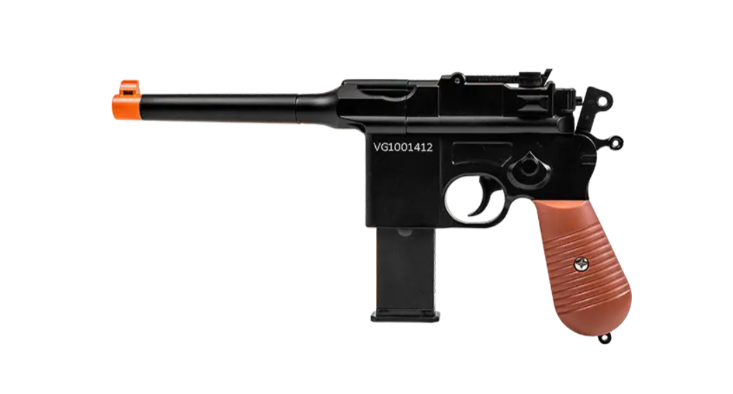 Pistola Airsoft de Mola VG Mauser C96 V10 6 mm + Alvos - BRAVUS AIRSOFT ...