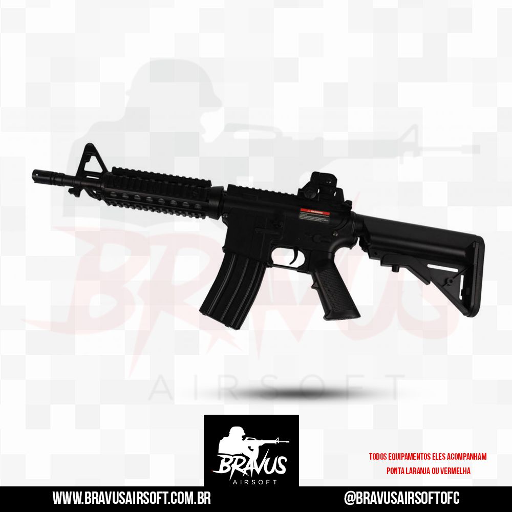 RIFLE AIRSOFT CM506 M4 AEG - CYMA - BRAVUS AIRSOFT - A MELHOR LOJA DO ABC