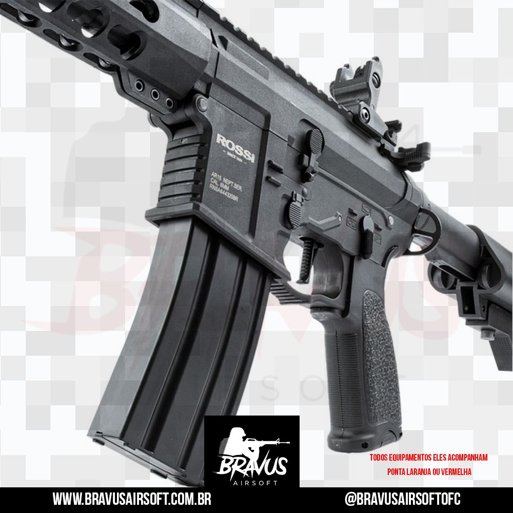 RIFLE AIRSOFT AR15 NEPTUNE KEYMOD 10” - ROSSI - BRAVUS AIRSOFT - A ...