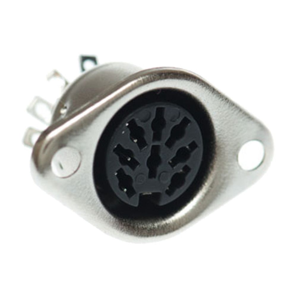 Conector 8 Pinos Padrão DIN Femea Lado Painel - ON ELETRICA - Melhores ...