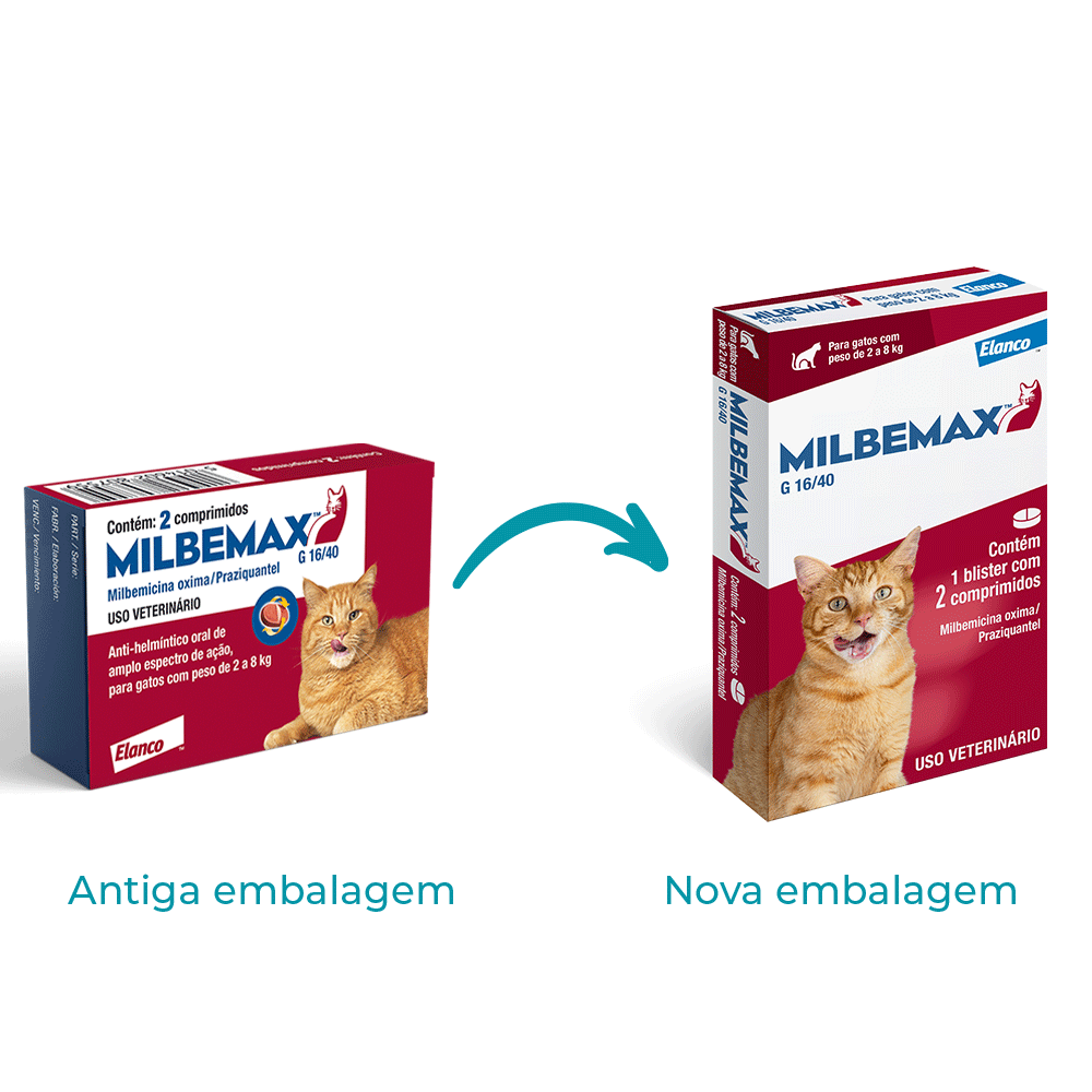 Milbemax Vermifugo para Gatos 2 a 8kg - Laicão