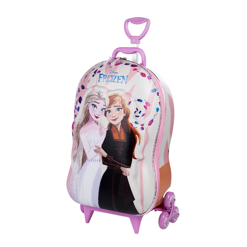 Mala Infantil Disney Frozen Elsa e Anna Maxtoy Diplomata com Rodinha ...