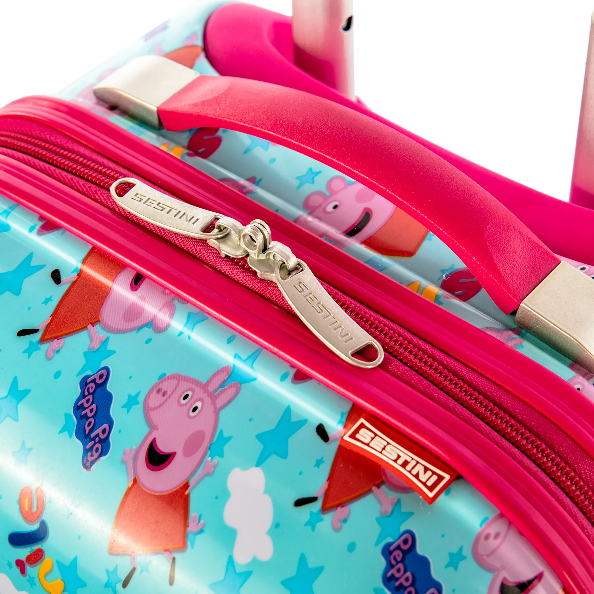 Mala de Viagem Pequena com Rodas 360° Peppa - Colorido - Acalanto