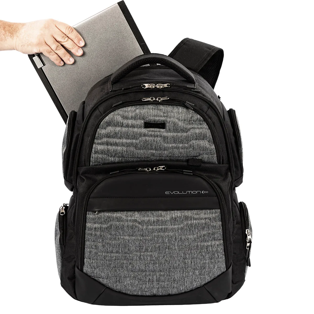 Mochila Grande 2 Compartimentos Sestini Evolution - Ultra Carbon - Acalanto