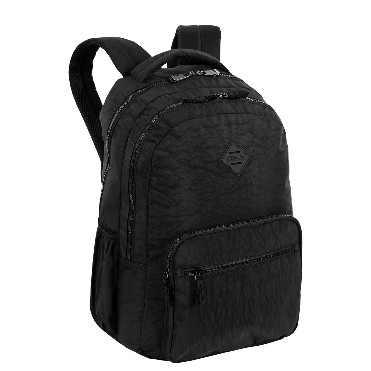 Mochila 2 Compartimentos Sestini College Crinkle 3 - Preto - Acalanto