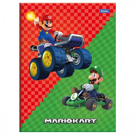 Caderno Brochurão Super Mario Capa Dura 80 folhas - Acalanto