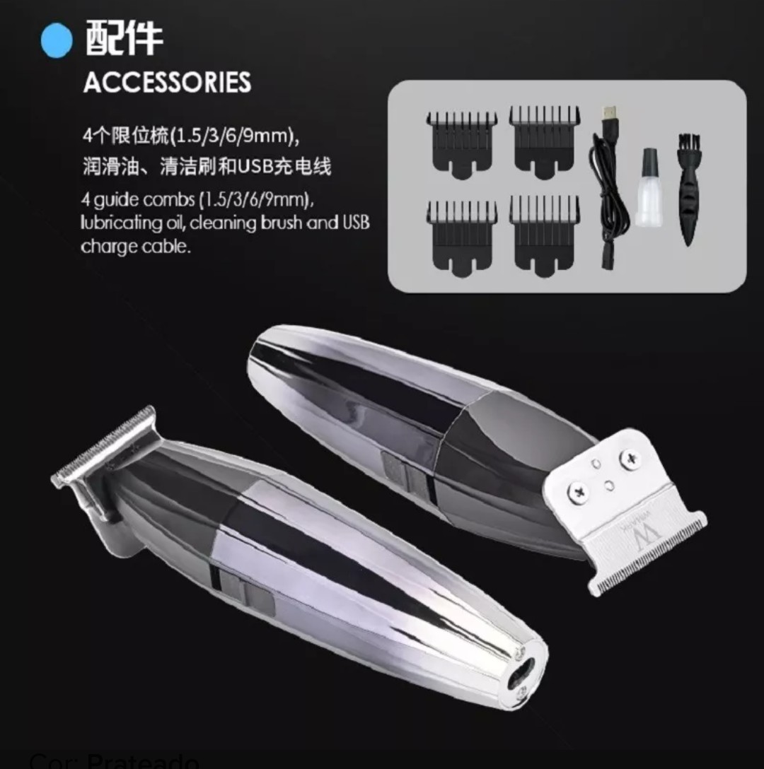 Máquina de Acabamento Wmark NG - 311 (Prata) - Sr. Barbeiro Store