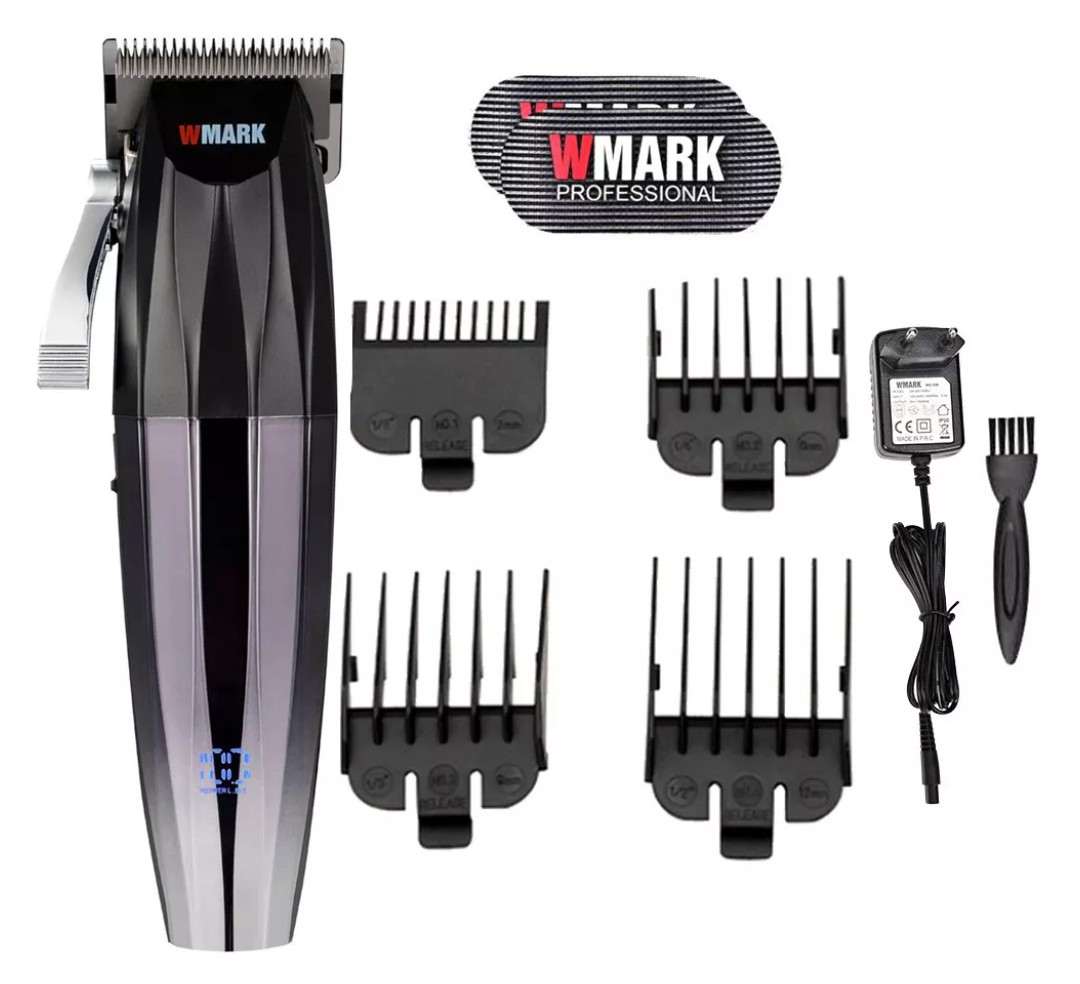 Combo Máquina de Corte Wmark NG - 222 + Acabamento Wmark NG - 311 (Prata) - Sr. Barbeiro Store
