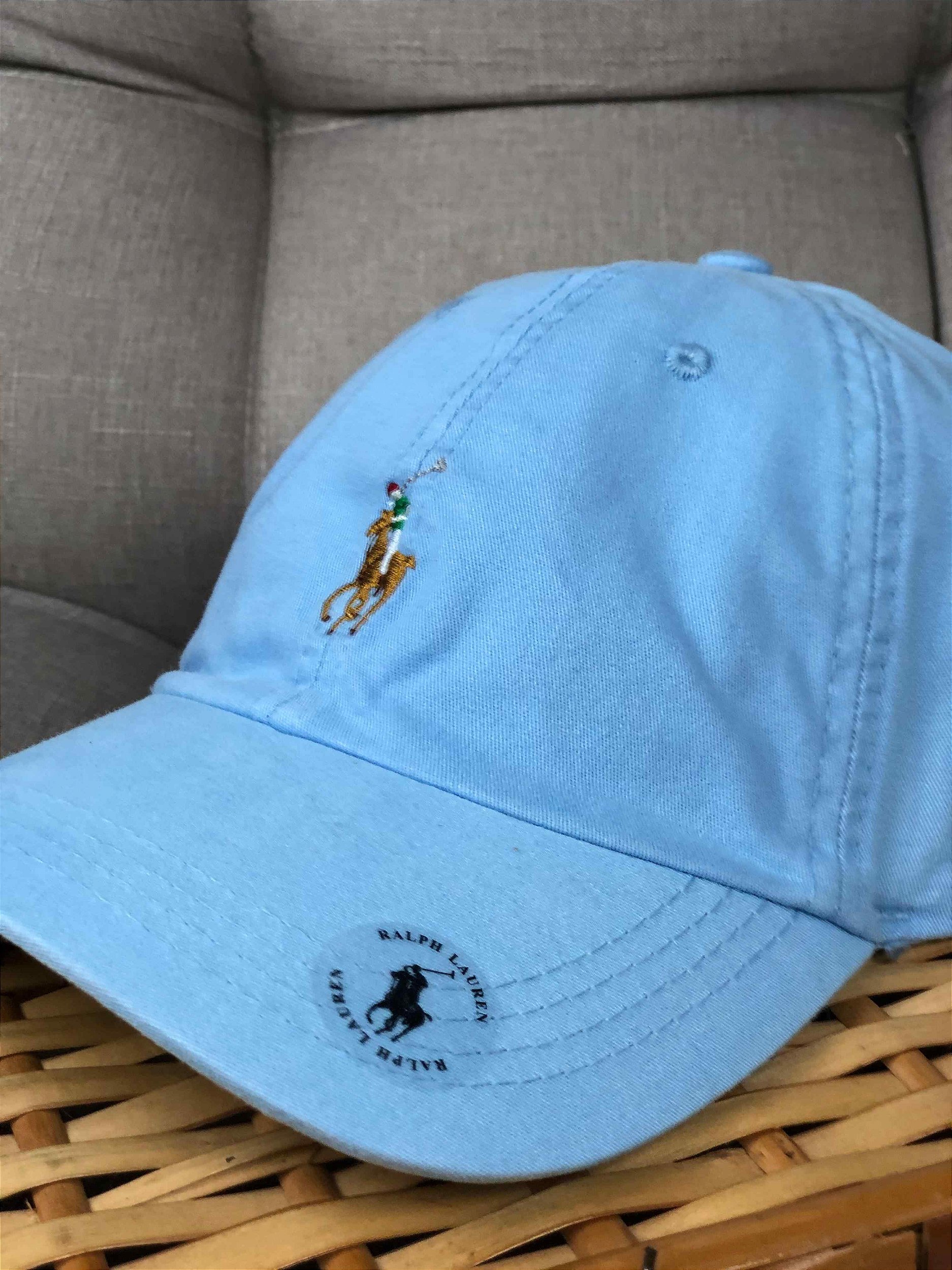 Boné Ralph Lauren Azul Claro Logo Colorido - Camisas, e Acessórios ...