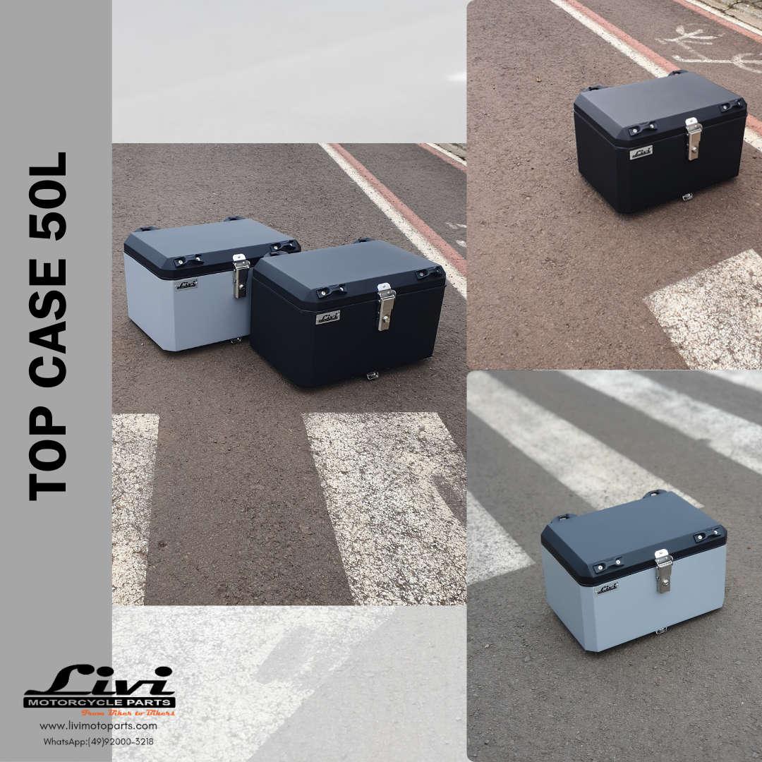 KIT BAÚS LATERAIS 35L + TOP CASE 50L ROYAL ENFIELD HIMALAYAN + SUPORTE ...