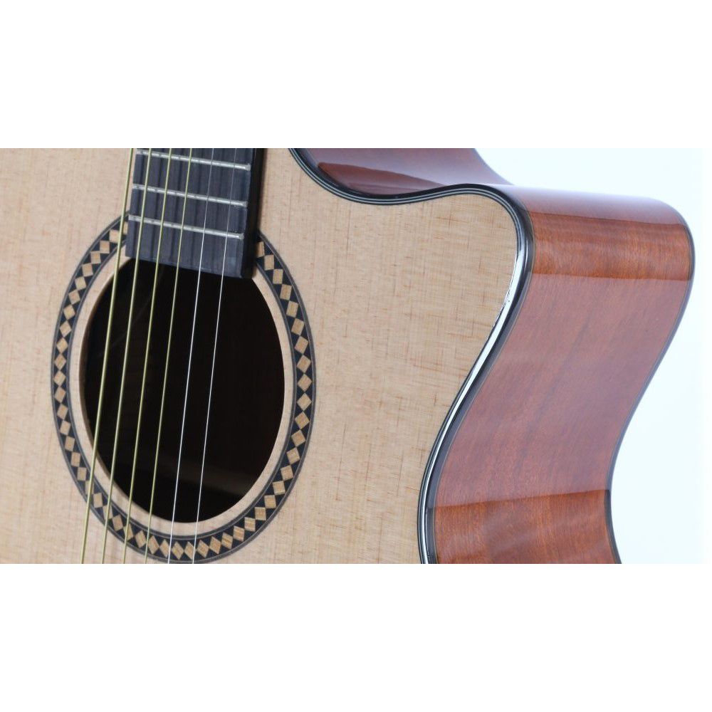 Violão Shelter Saga 500 PRO SX Auditorium Natural EQ-4B aço - Loja de ...