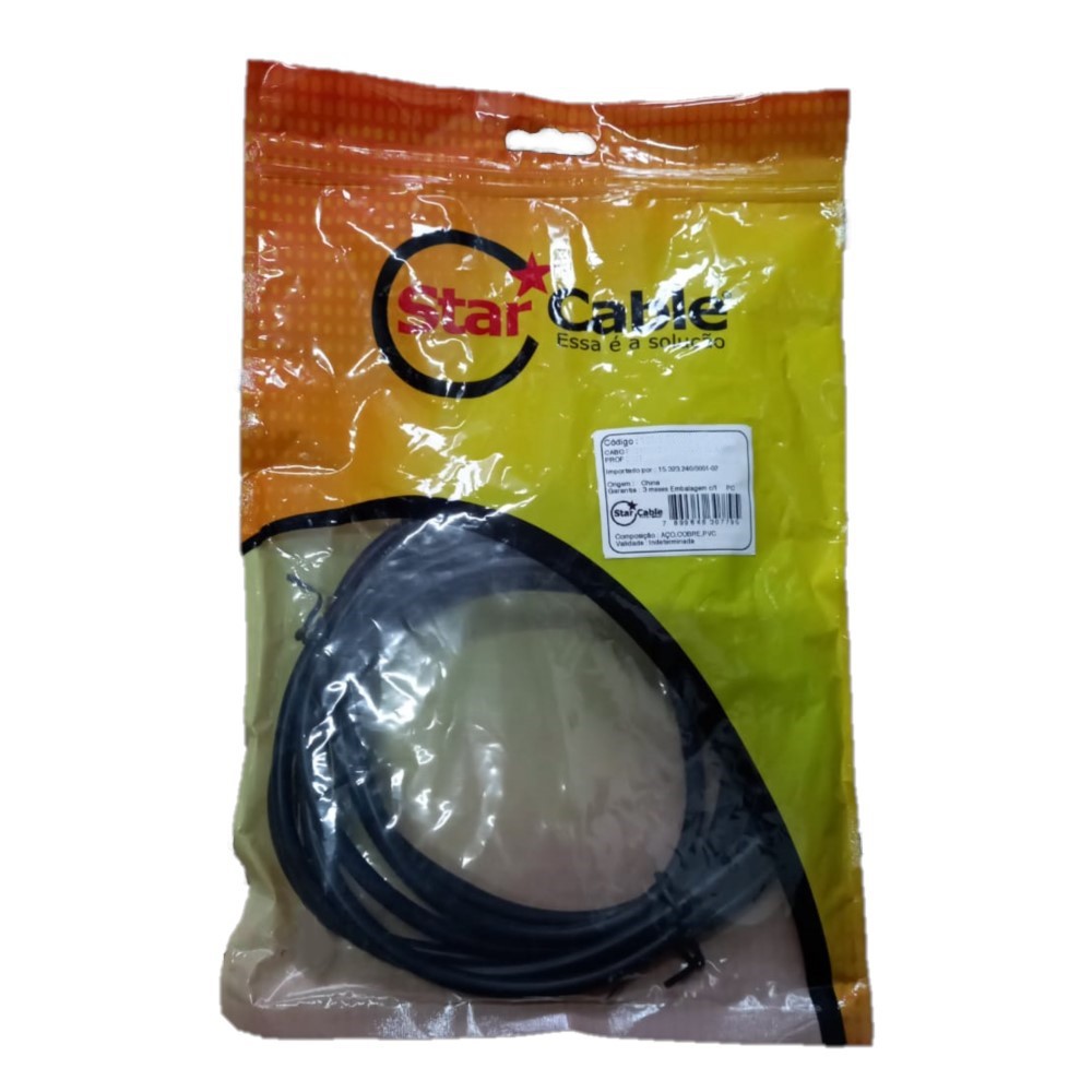 Cabo p2 macho e fêmea extensor fone 2 Metros Star Cable - Loja de ...