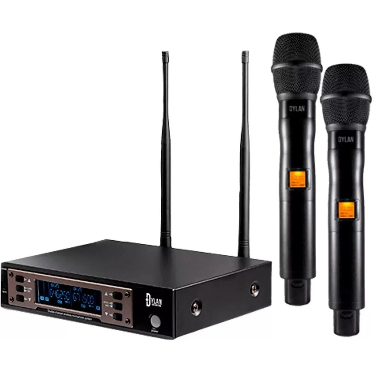 Microfone Sem Fio Dylan D-9000s 200 Canais Duplo De Mão Uhf - Loja de ... Microfone Sem Fio Dylan D-9000s 200 Canais Duplo De Mão Uhf - Loja de ...