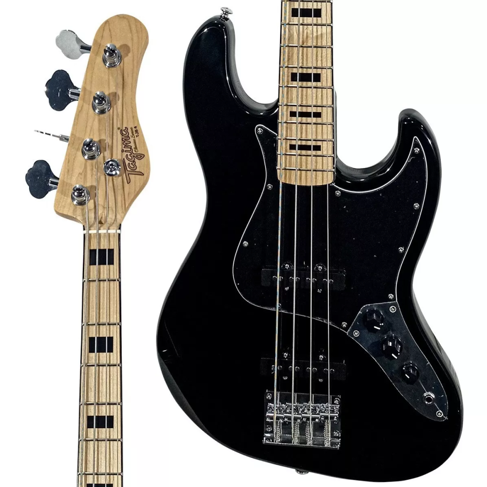 Baixo Tagima TJB-4 BK Preto escudo preto 4 Cordas Jazz Bass - Loja de ...