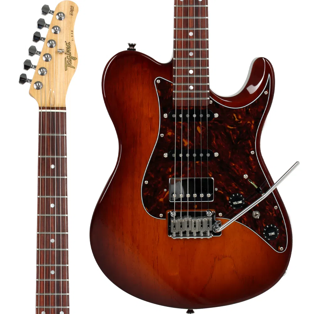 Guitarra Tagima T-930 Honey Burst Escala Escura linha Brasil - Loja de ...