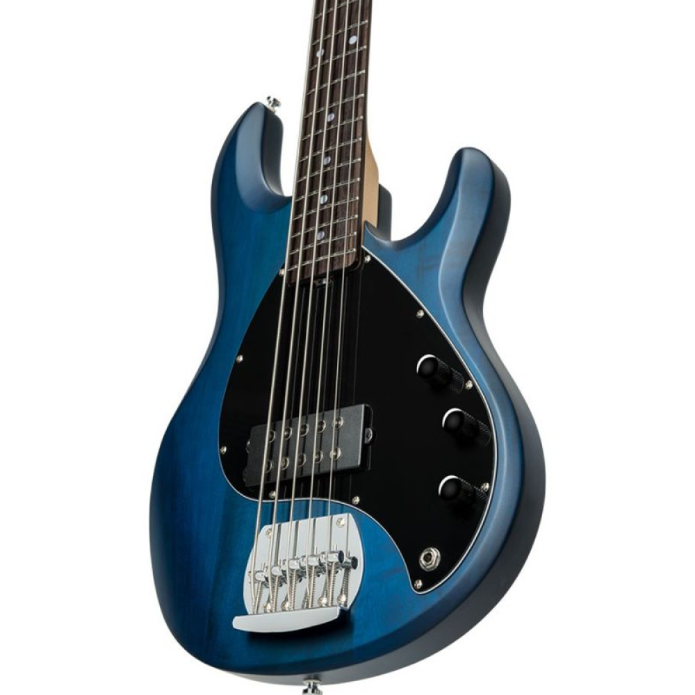 Baixo Sterling Sub Ray Trans Blue 5 cordas ativo Music Man - Loja de ...