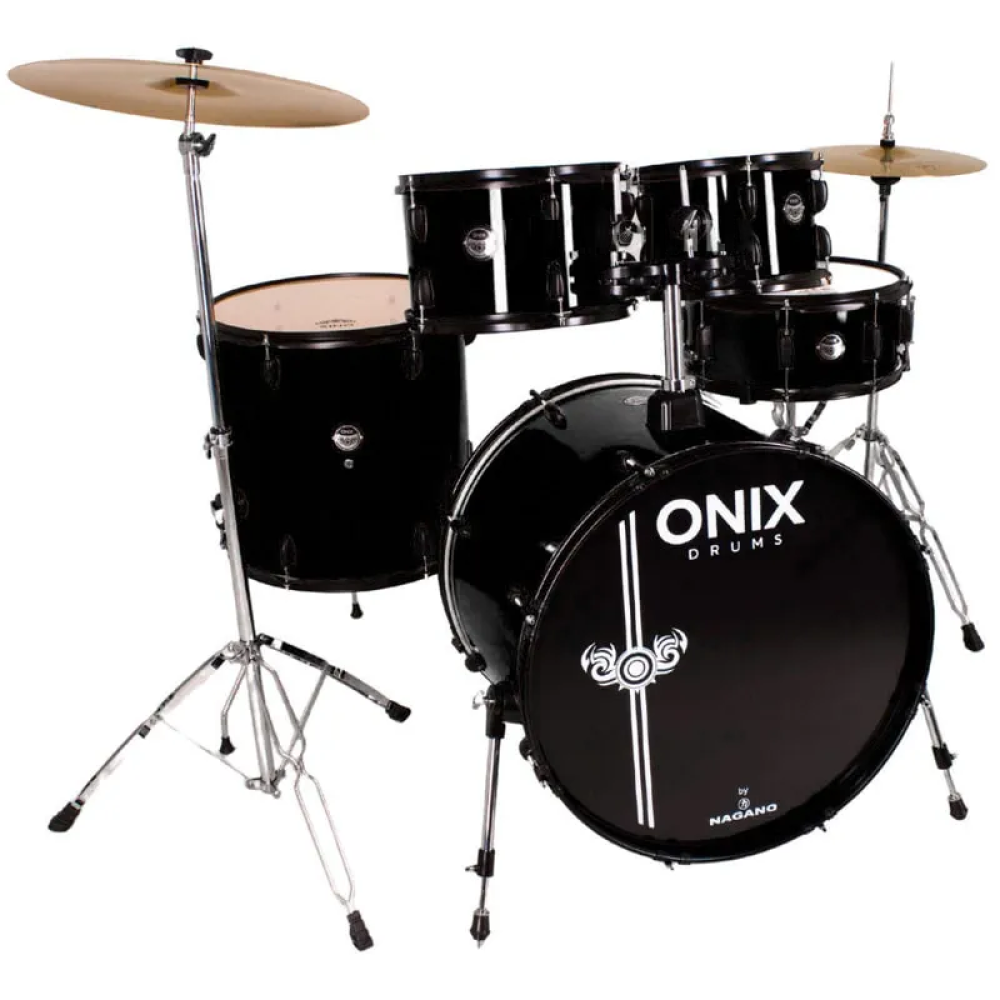 Bateria Nagano Onix Smart 22 ABK Preta - Loja de Instrumentos Musicais ...