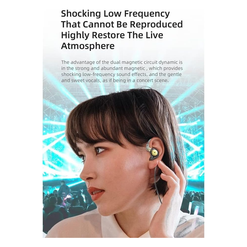 Fone Kz Edx PRO Retorno De Palco com Microfone Preto - Loja de Instrumentos Musicais São ...