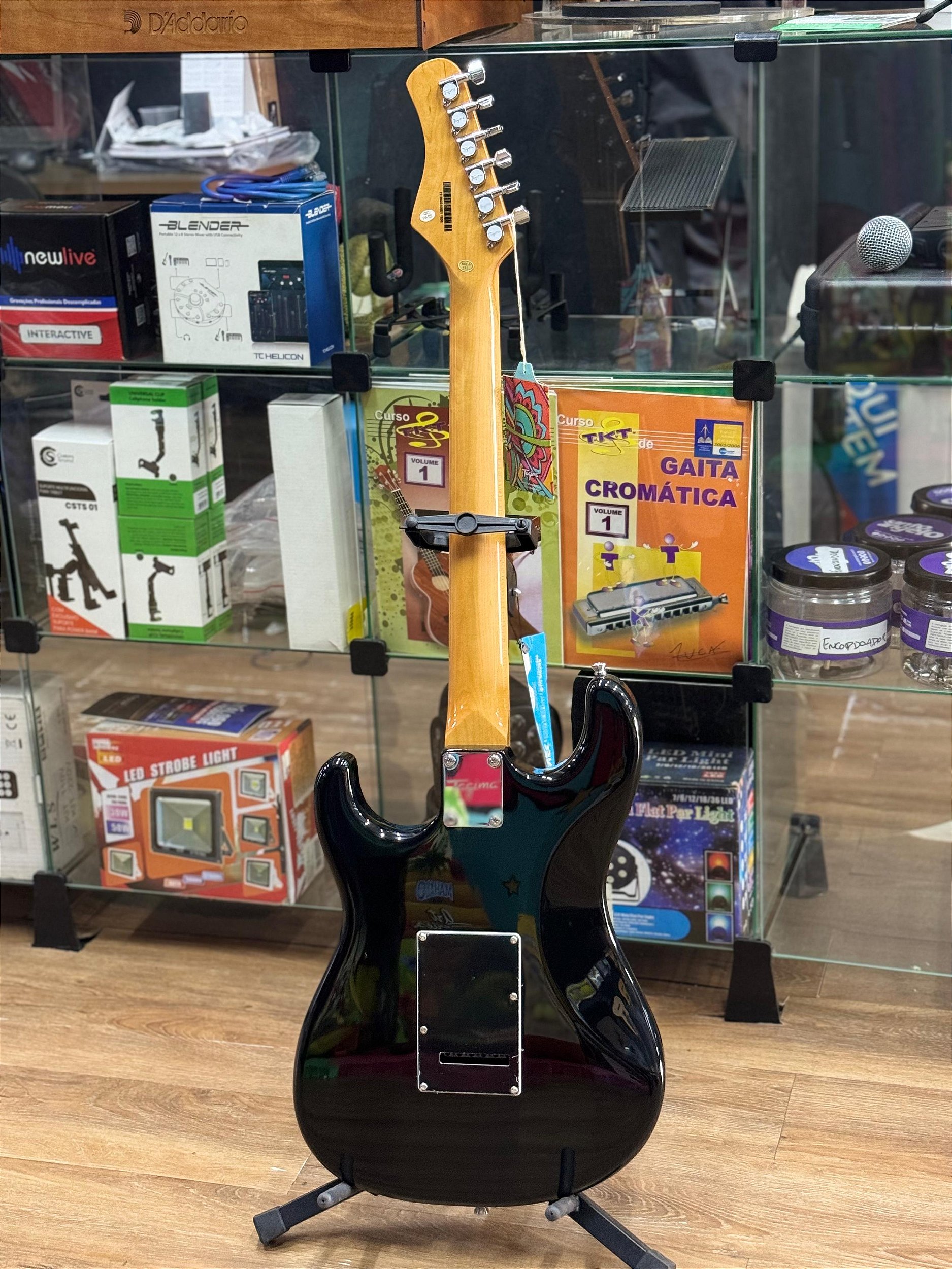 Kit Guitarra Tagima TG540 Preta Escala Clara cubo Borne - Loja de Instrumentos Musicais São ...