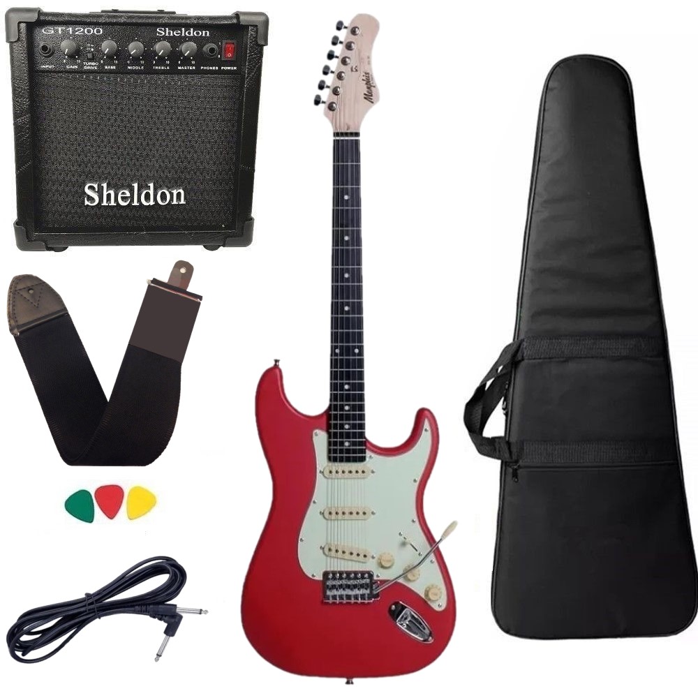 Kit Guitarra Iniciante Tagima Memphis mg30 + amplificador - Loja de ...