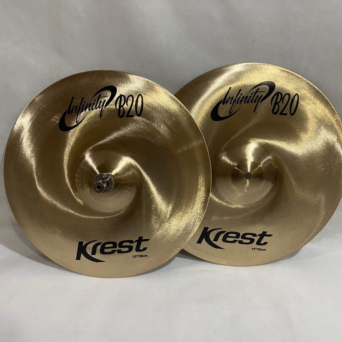Kit Set pratos Krest Infinity B20 Hihat 15 Crash 18 Ride 22 + Bag ...