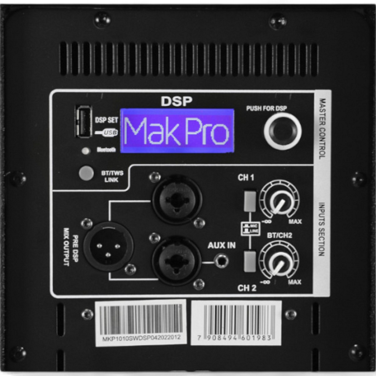 Subwoofer 2 falantes de 10 Makpro MK-1010SW-DSP - Loja de Instrumentos ...