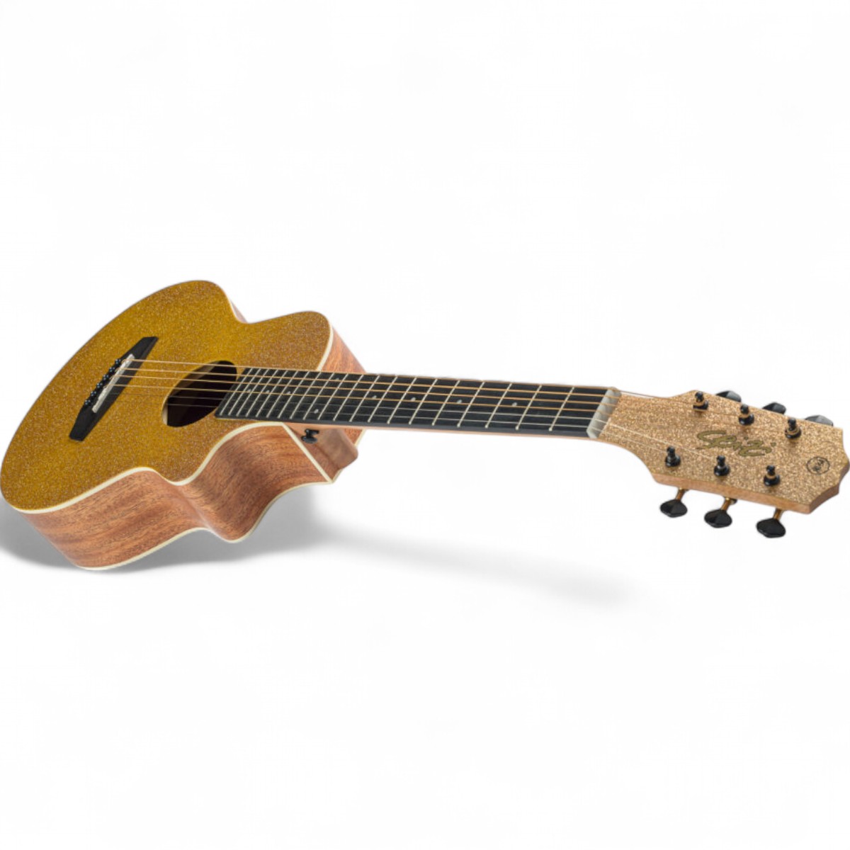 Violão Seizi Fun Panda Acoustic Aço Desert Gold Sparkle - Loja de ...