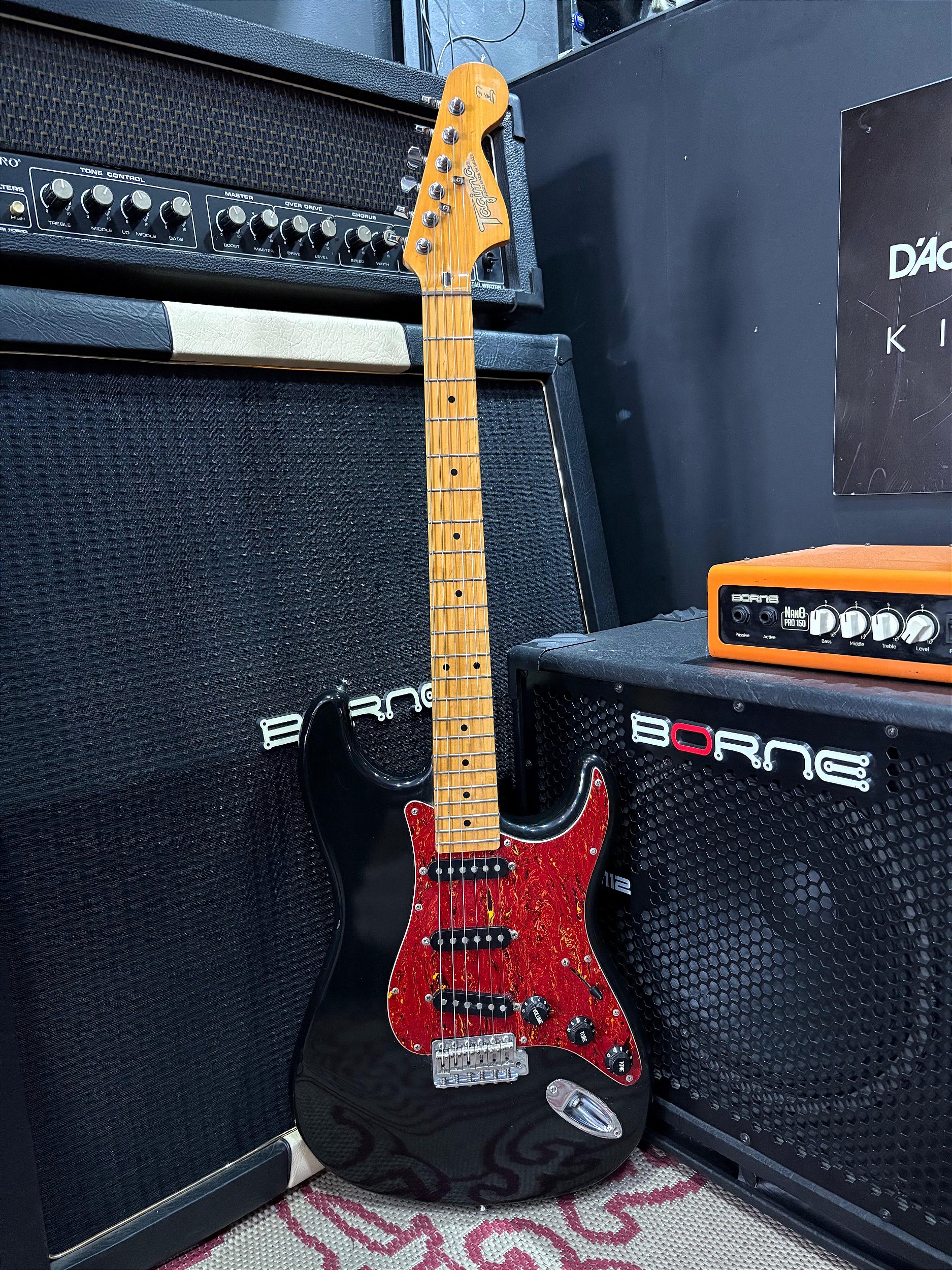 Guitarra Tagima Brasil T635 das antigas Seizi Marupá headstock fender ...