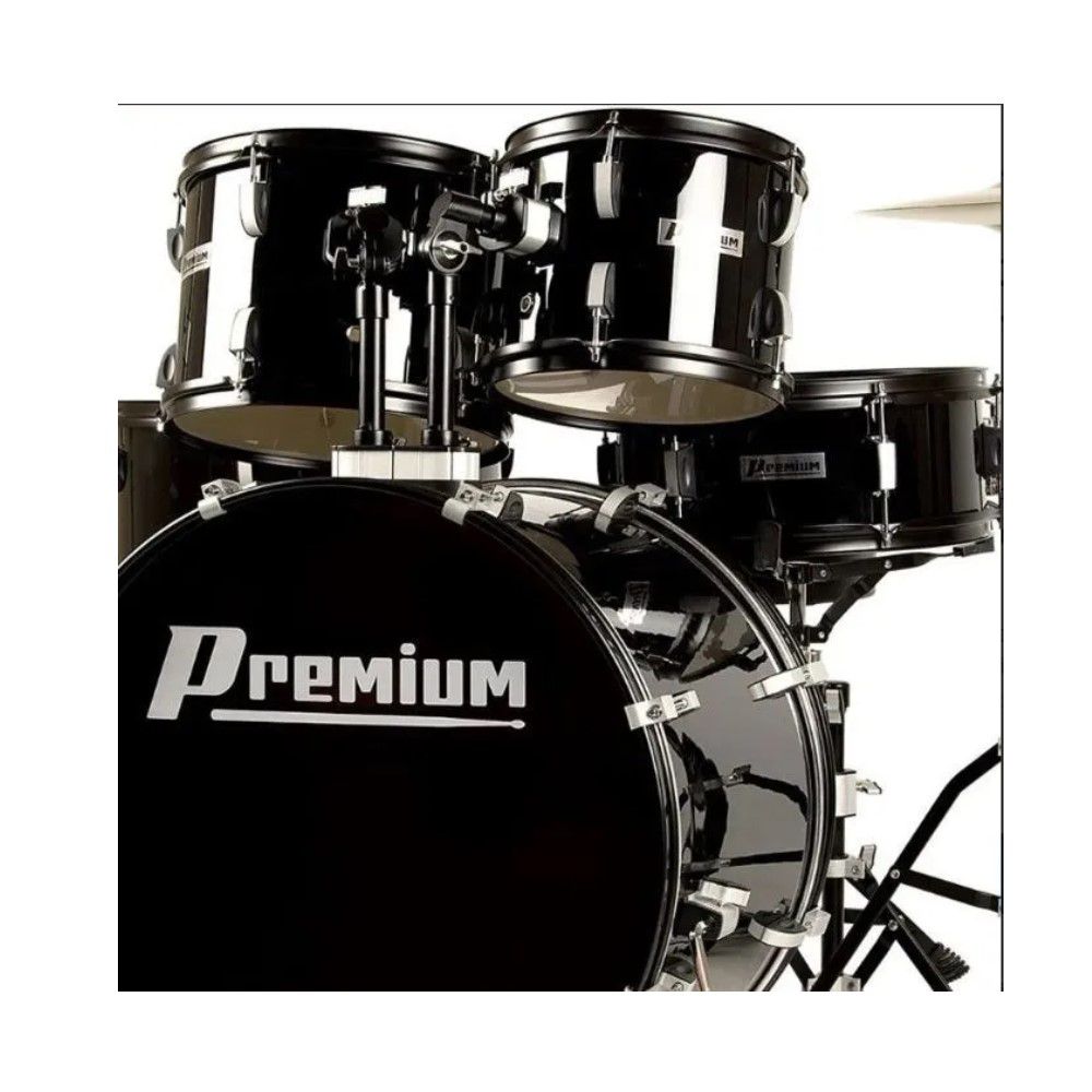 Bateria Premium Dx722 preta Acústica bumbo 22 Profissional - Loja de ...