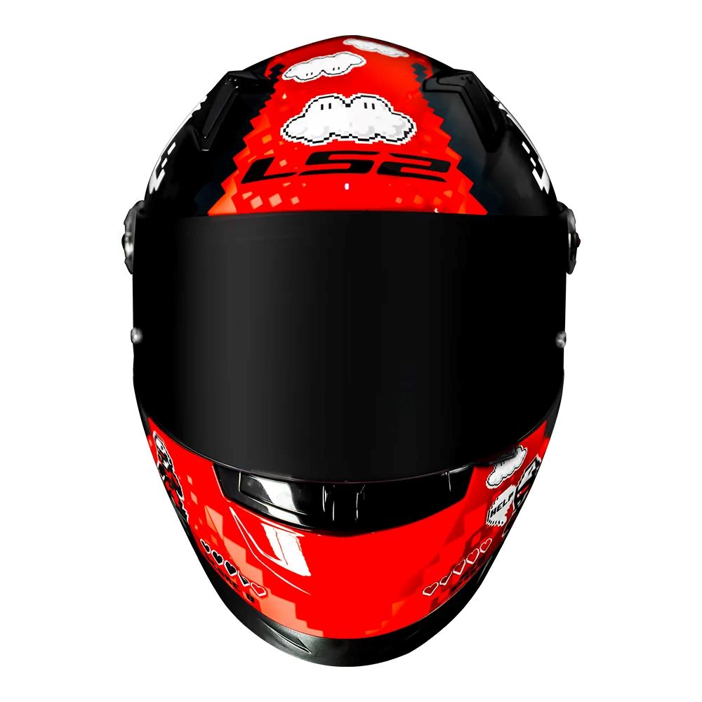 CAPACETE FF358 CLASSIC BULLET VERMELHO LS2 - Moto Store Canguinha Racing