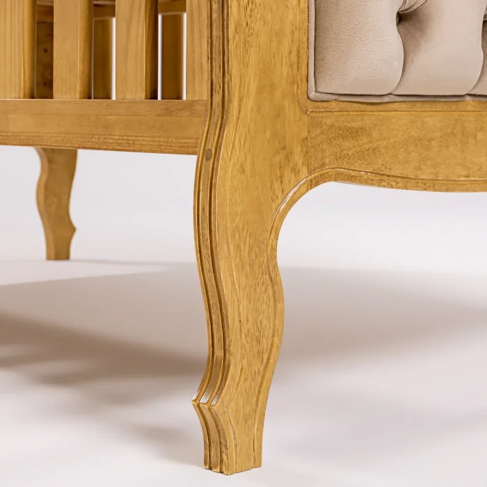 Berço Madeira Maciça Capitonê - Adriana Ribeiro - Móveis Enxoval e ...