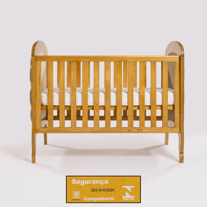 Berço Madeira Maciça Capitonê - Adriana Ribeiro - Móveis Enxoval e ...