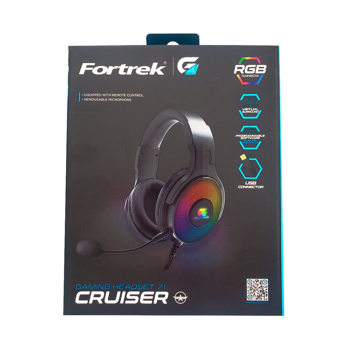 Headset Gamer Fortrek G Cruiser, RGB, 7.1, Drivers 50mm - 70531 - DC ...