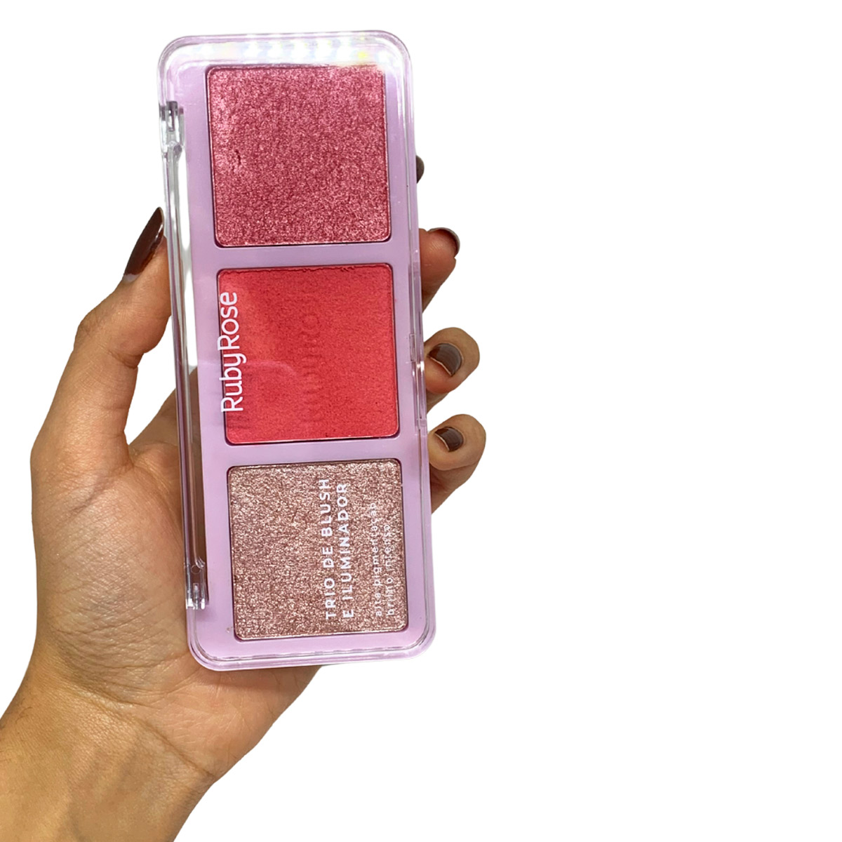 Trio de Blush e Iluminador Ruby Rose | Maquiagem Simples - Maquiagem Virtual | As melhores ...