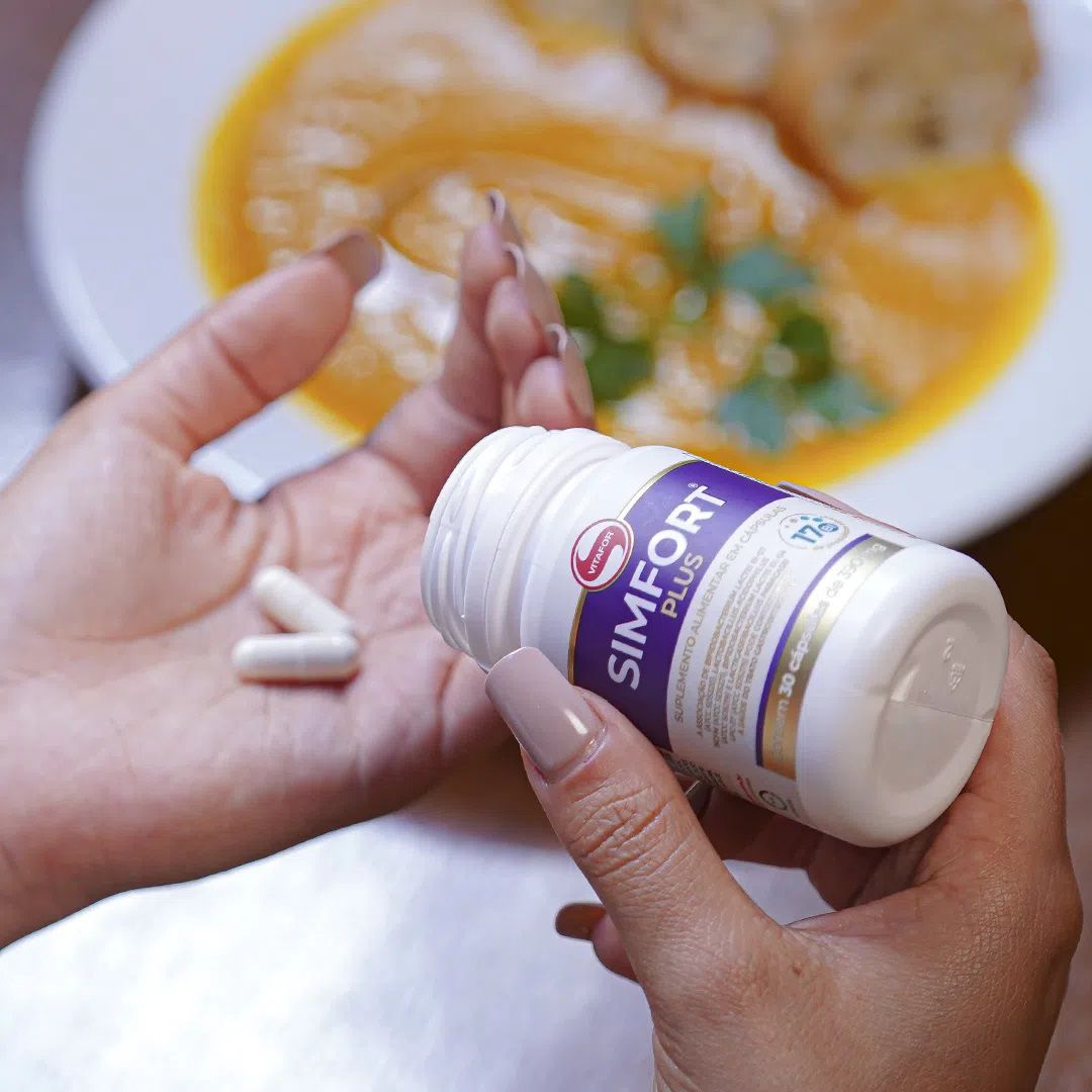 Simfort Plus - 60 cápsulas de 390mg - Vitafor - Merlin Saúde e Bem-Estar