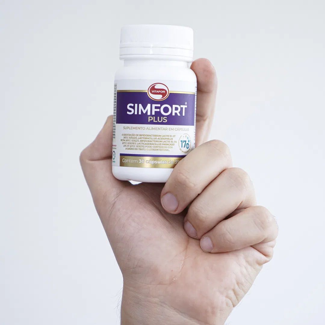 Simfort Plus - 60 cápsulas de 390mg - Vitafor - Merlin Saúde e Bem-Estar