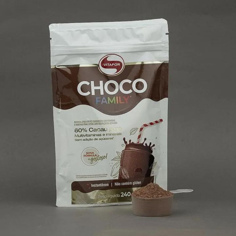 Choco Family Pouch 240g - Vitafor - Merlin Saúde e Bem-Estar