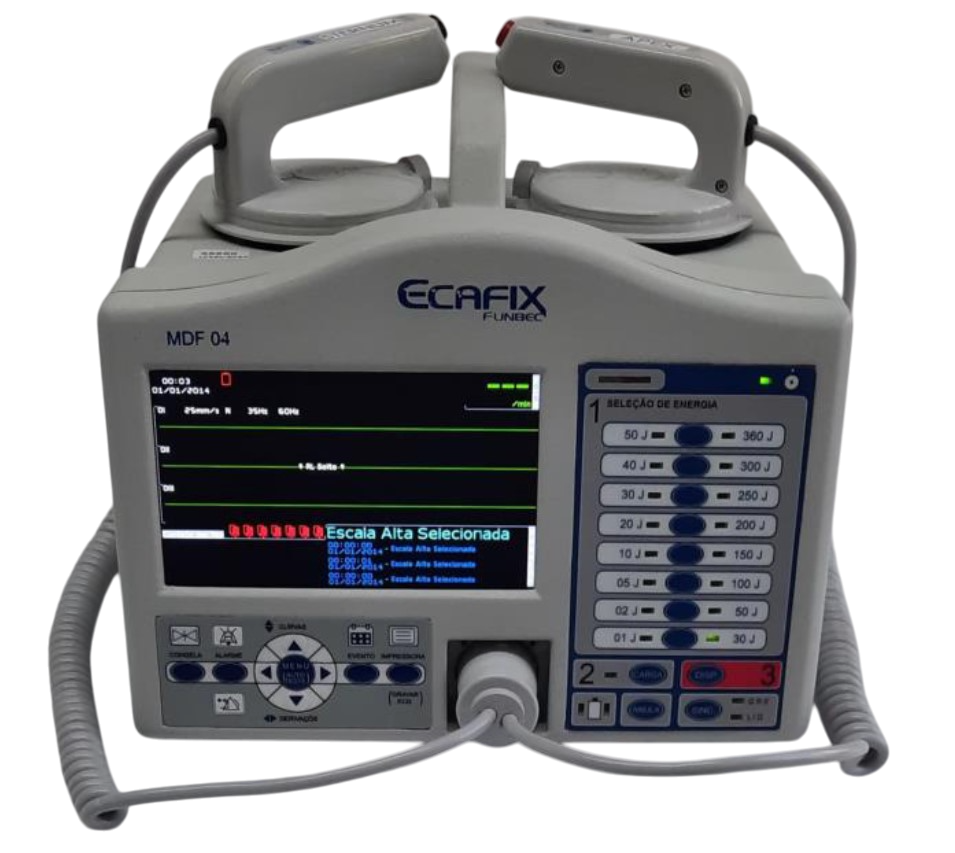 Cardioversor Bifásico MDF-04B ECAFIX | Digital Hospitalar - Digital Hospitalar Equipamentos Médicos