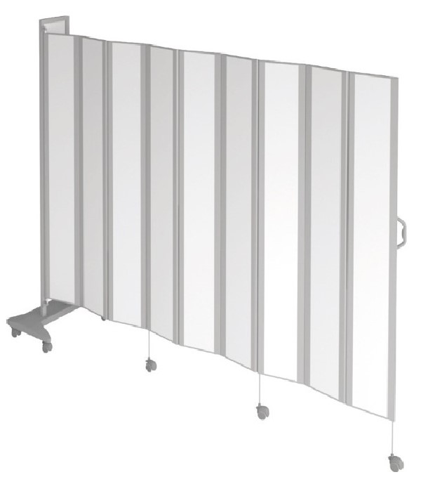 Biombo Sanfonado Hospitalar PVC Base Móvel 1,60m | Digital Hospitalar - Digital Hospitalar ...