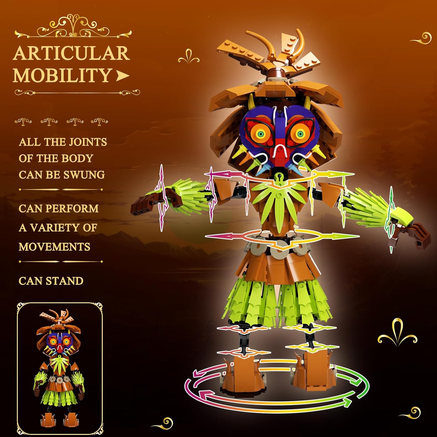BOTW Skull Kid com blocos de construção da máscara de Majora - Stop ...