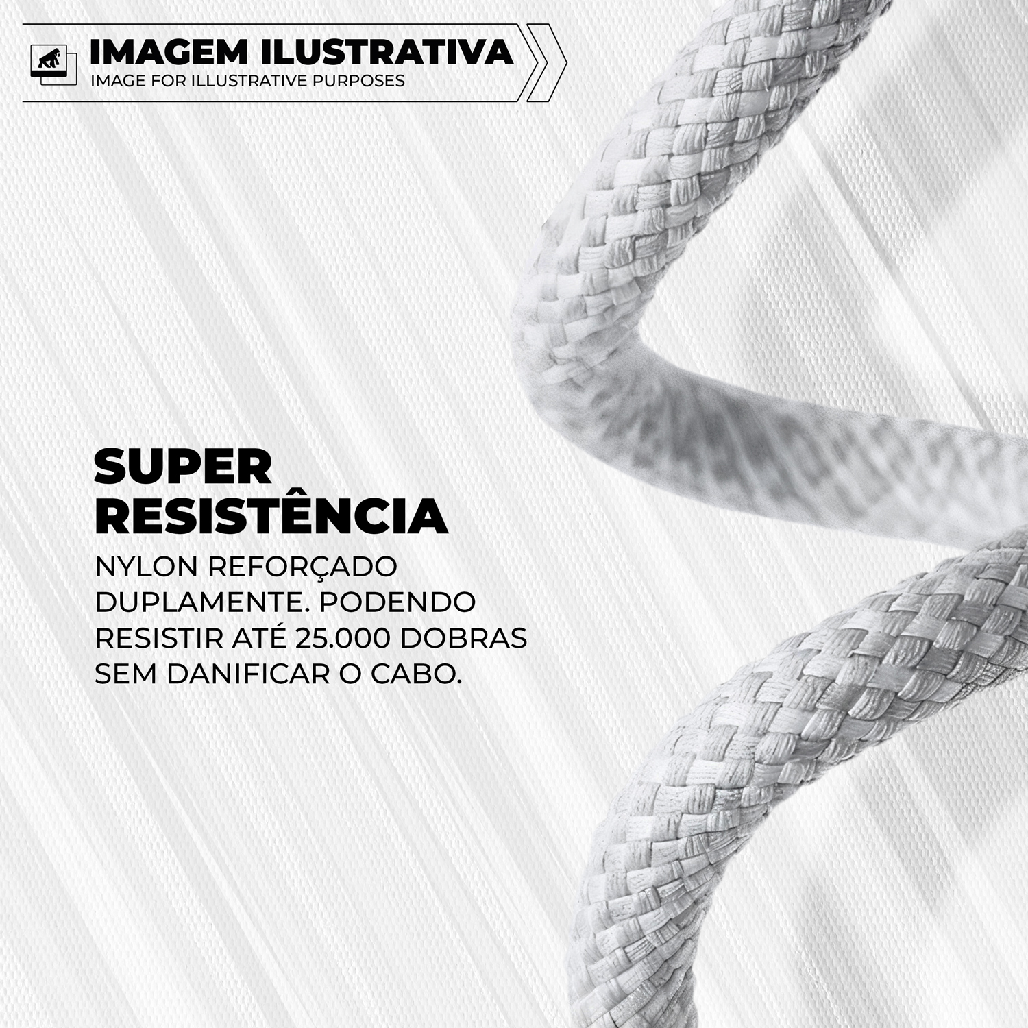 Cabo Ultra Safe - Lightning / Tipo C / Type C - 1,5 M - Gshield ...