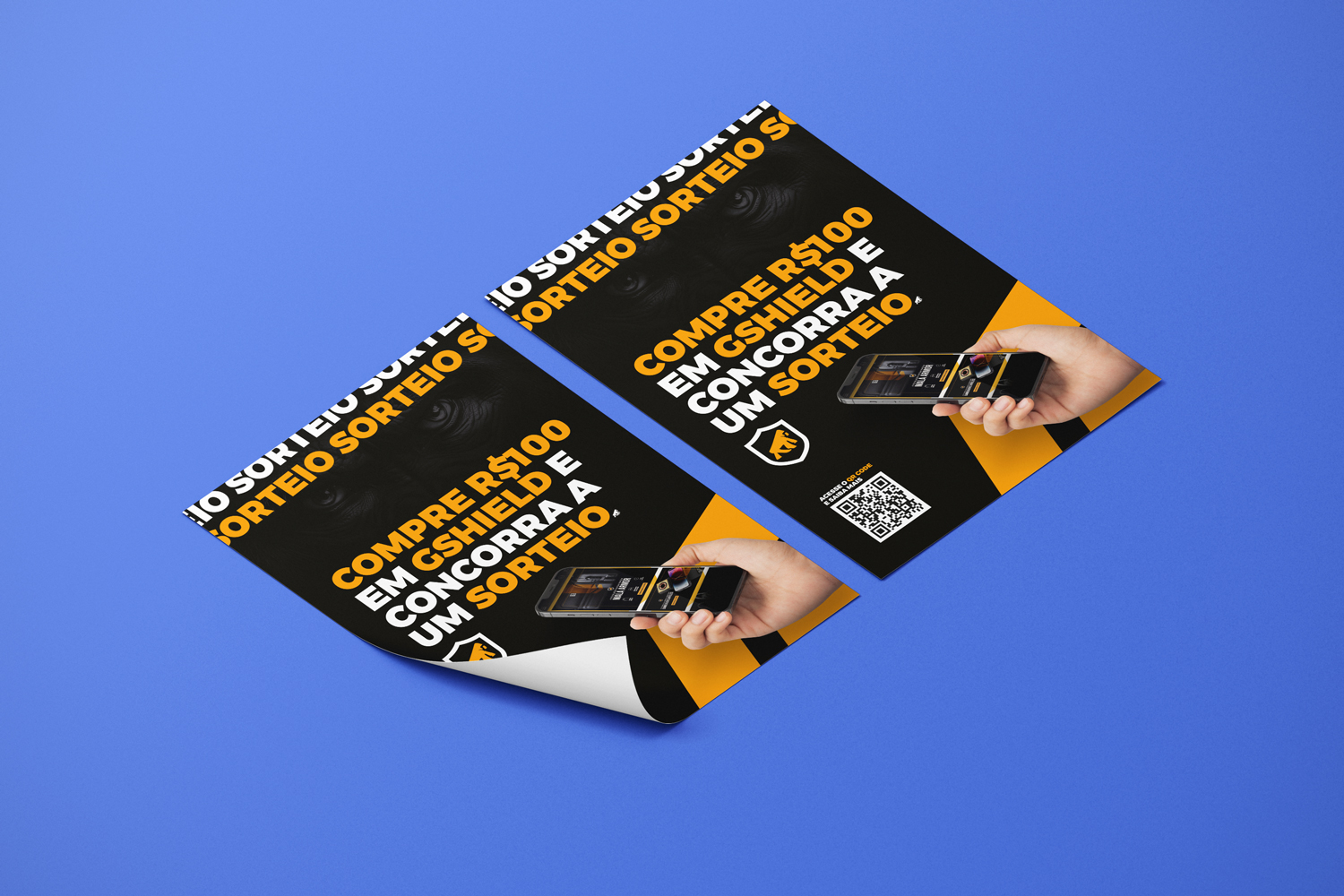 Kit Sorteio: Display + Folder/Panfleto com QR Code (15x21) - Gshield ...