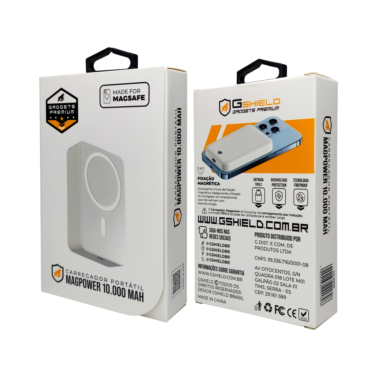 Carregador Portátil Wireless MagPower - 5.000 mAh e 10.000 mAh-Gshield - Atacado Gorila Shield ...