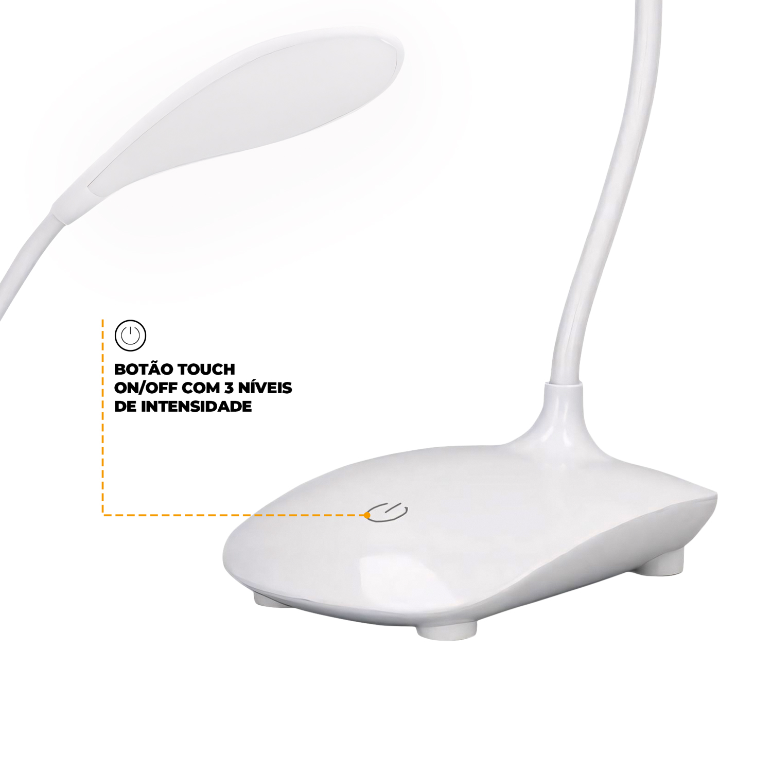 Luminária de Mesa Flexível Touch - Portátil de LED - Verde - Atacado Gorila Shield - Acessórios ...