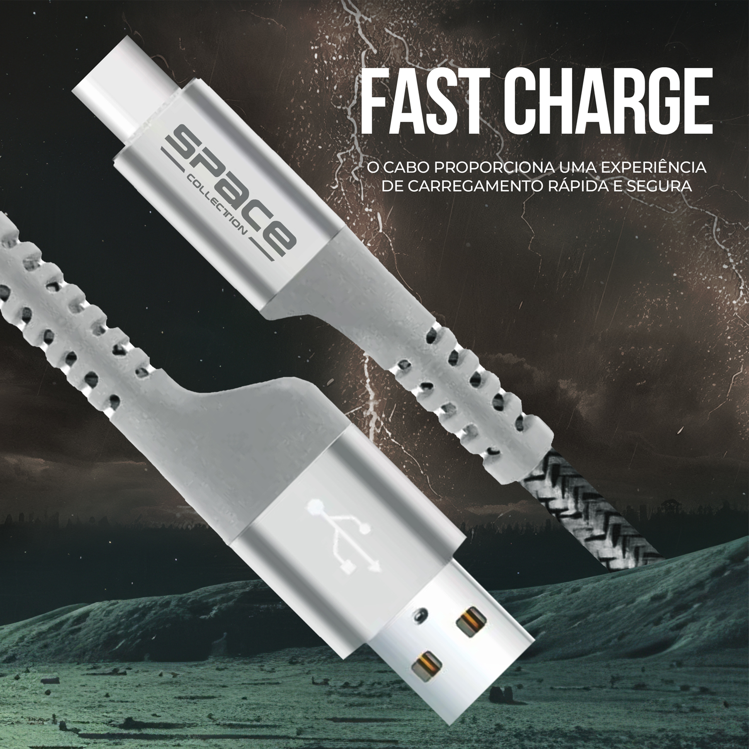 Cabo Orbit - Micro USB V8 / Tipo C / Lightning / USB-A - SPACE ...